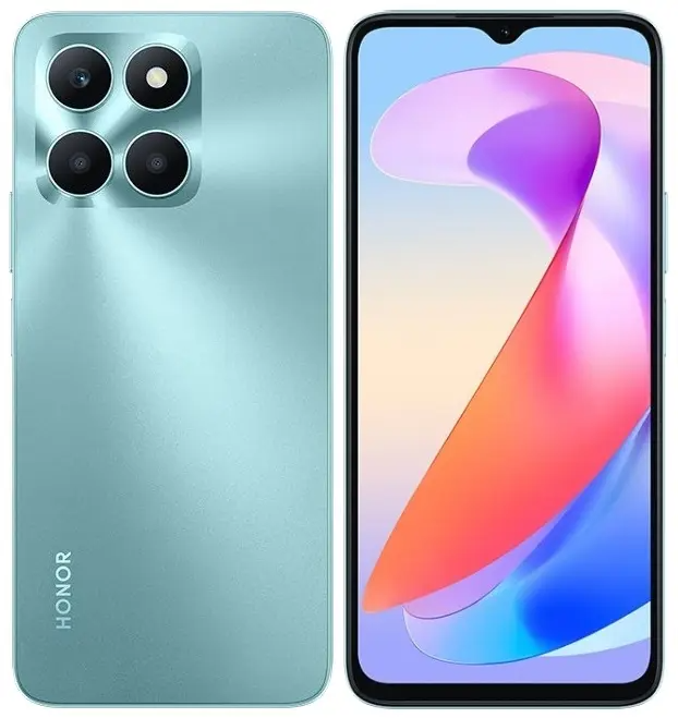 Смартфон HONOR X6a (WDY-LX1) NFC 4 ГБ/128 ГБ зелёный (Cyan Lake) купить ...