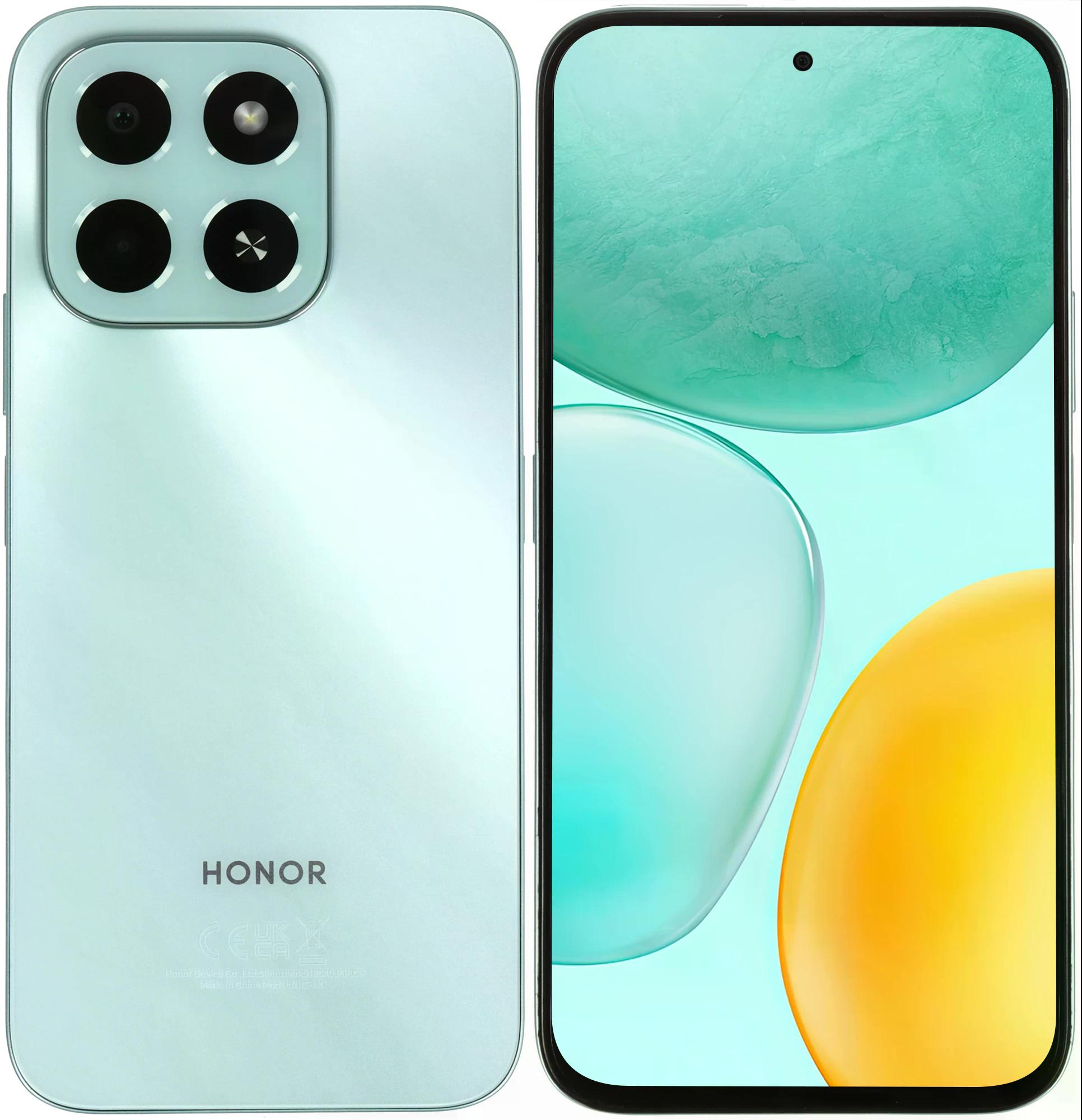 Смартфон HONOR X6c (NIC-LX1) (NFC) 6 ГБ/256 ГБ голубой (Ocean Cyan ...
